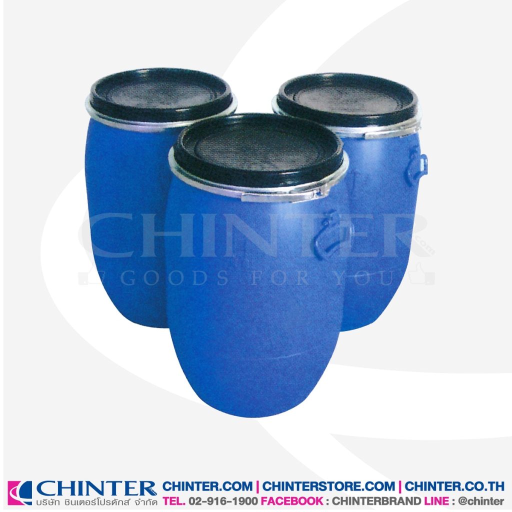 F-0036-60L ถังพลาสติกฝาเปิดกว้าง HM-HDPE 60 ลิตร - CHINTER STORE