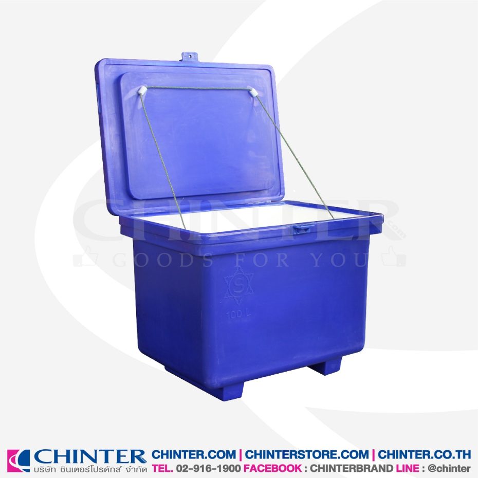 K-1005 ถังแช่พลาสติก 100 ลิตร หนาเหนียว สกรีน/ไม่สกรีน - CHINTER STORE