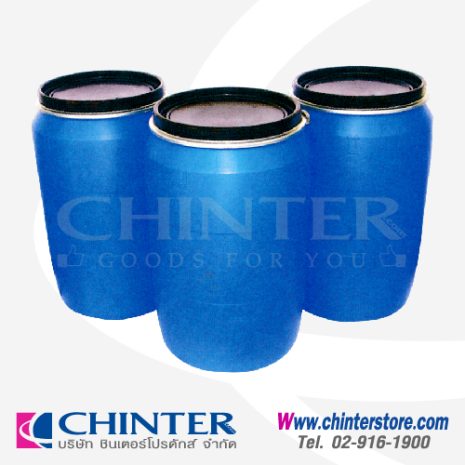F-0036-200L ถังพลาสติกฝาเปิดกว้าง HM-HDPE 200 ลิตร - CHINTER STORE