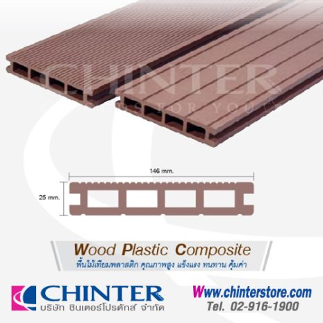 WPC-2002 ท่อนไม้เทียม - CHINTER STORE