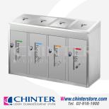 F-0245-3 ถังขยะสแตนเลส 4 ช่อง - CHINTER STORE