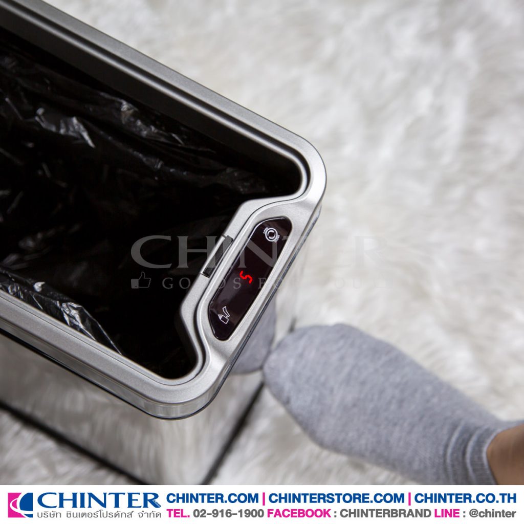 F-0507 ถังขยะเซ็นเซอร์ระบบสัมผัส และโมชั่นเซ็นเซอร์ 20 ลิตร - CHINTER STORE