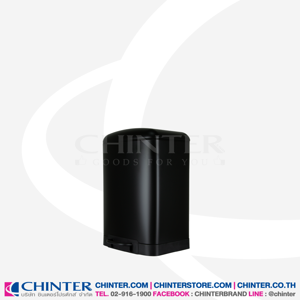 F-0538 ถังขยะสแตนเลส Soft Close ขนาด 12 ลิตร เปิดปิดนุ่มนวล - CHINTER STORE